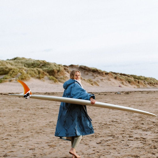 All-Weather Changing Robe for Unrivaled Comfort in Blue – WALLIEN