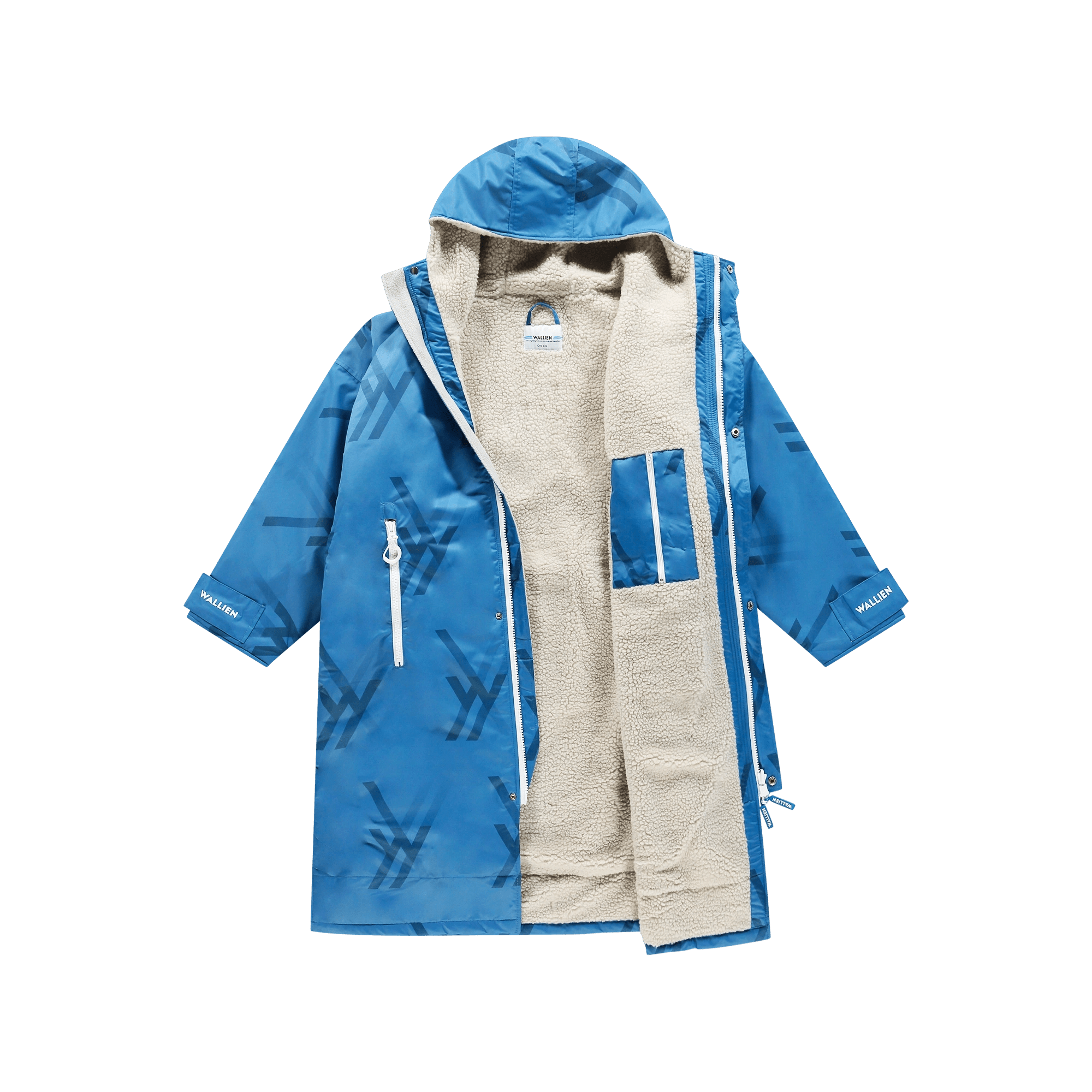All-Weather Changing Robe for Unrivaled Comfort in Blue – WALLIEN